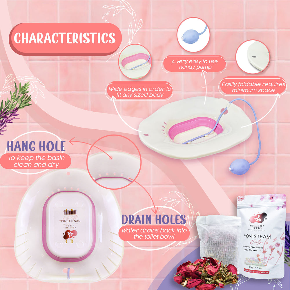 Yoni Steam Bundle Kit with Seat by HEALTHY HERBS - Healthy Herbs Store